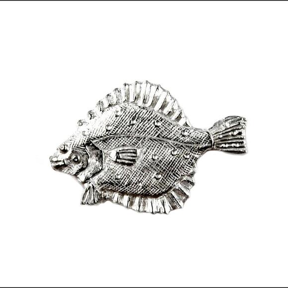 Other | Halibut Lapel Pin Flounder | Poshmark